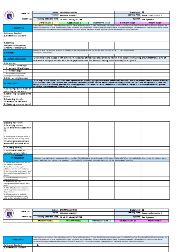 10:40-11:40AM/MTTHF: Write The LC Code For Each | PDF | Educational Assessment | Teachers