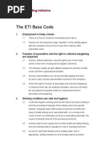 Eti Base Code English | PDF | Overtime | Child Labour