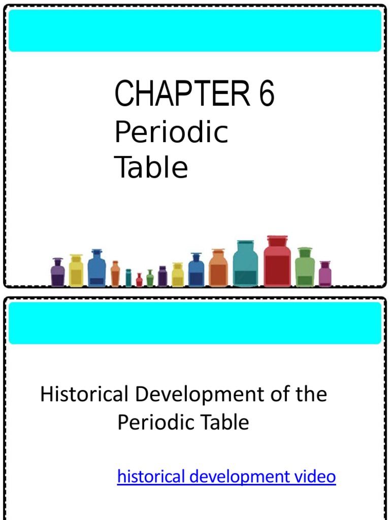 Chapter 6 Periodic Table Form 1 | PDF | Ion | Atoms