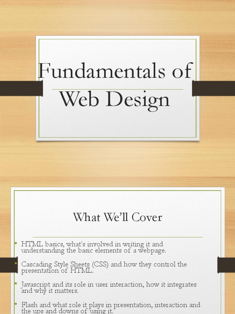 Fundamentals of Web Design | PDF | Cascading Style Sheets | Html Element