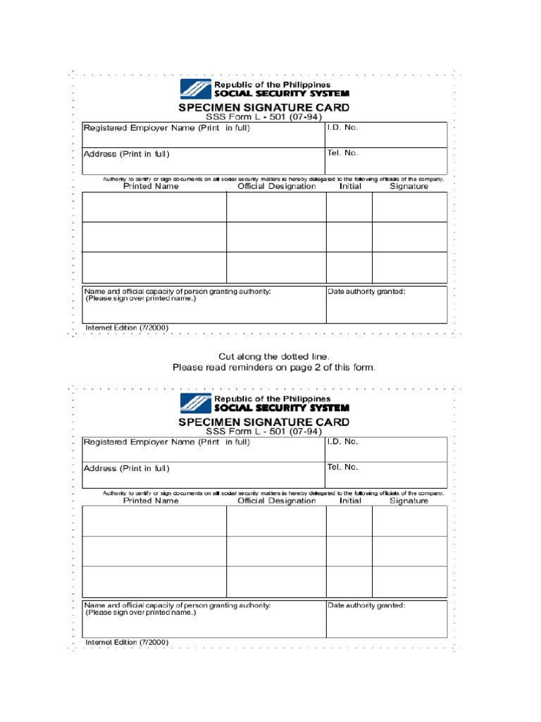 L501 Form | PDF