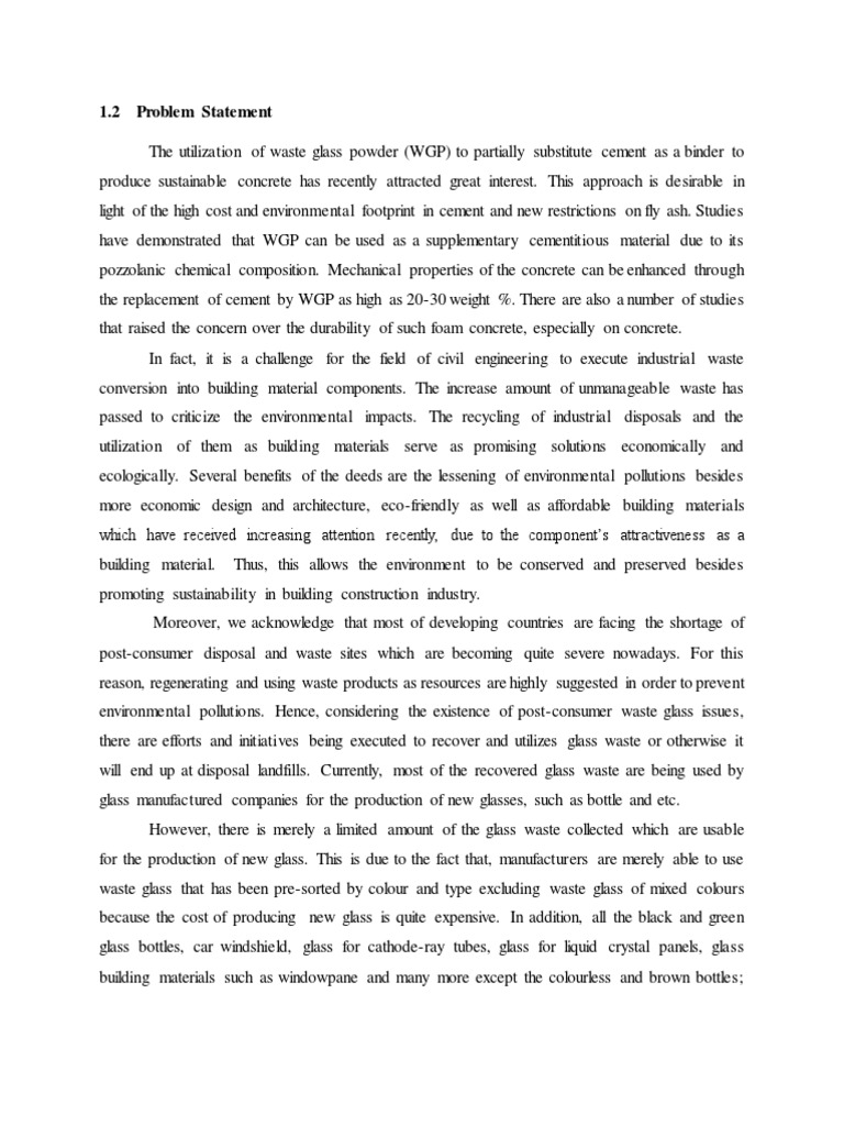 Problem Statement | PDF | Recycling | Waste