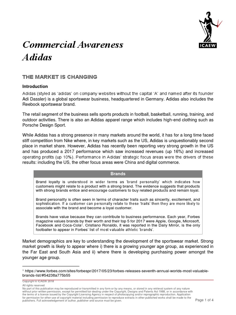 Adidas Case Study | PDF | Adidas | Nike