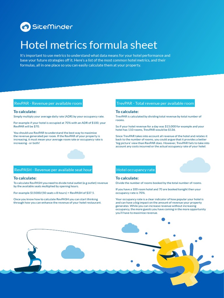 Hotel Metrics Formula Sheet PDF | PDF | Earnings Before Interest ...