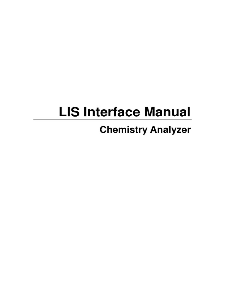 BS-230 LIS Interface Manual V3.0 en | PDF | Areas Of Computer Science ...