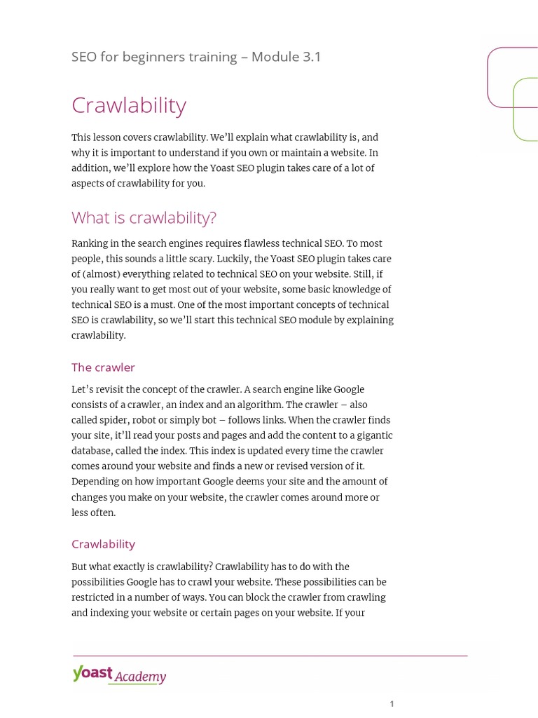 What Is Crawlability? | PDF | Search Engine Optimization | Web Search ...