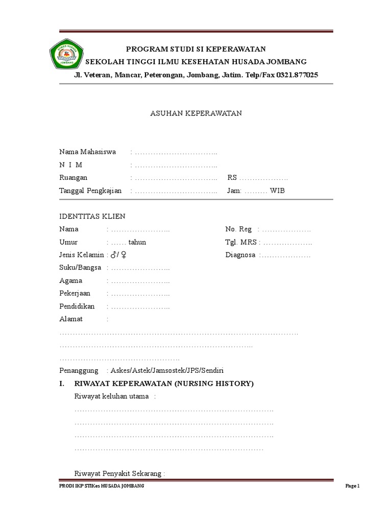 Format Askep KMB | PDF