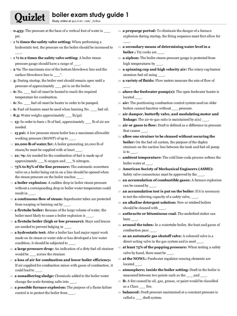 Boiler Exam PDF | PDF | Boiler | Combustion