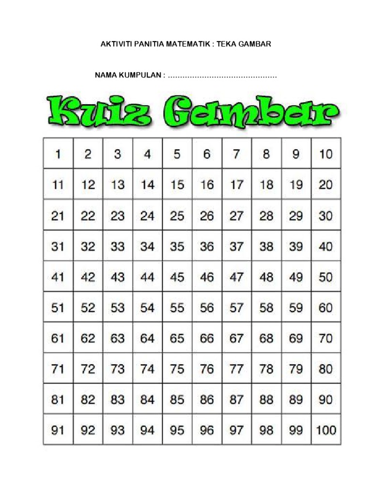 Kuiz Teka Gambar Rumah | PDF