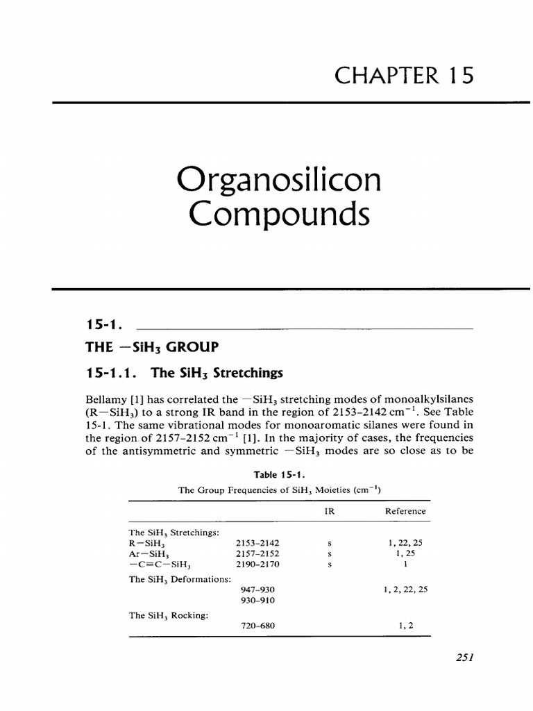 Organosilicon Compounds | PDF | Infrared Spectroscopy | Normal Mode
