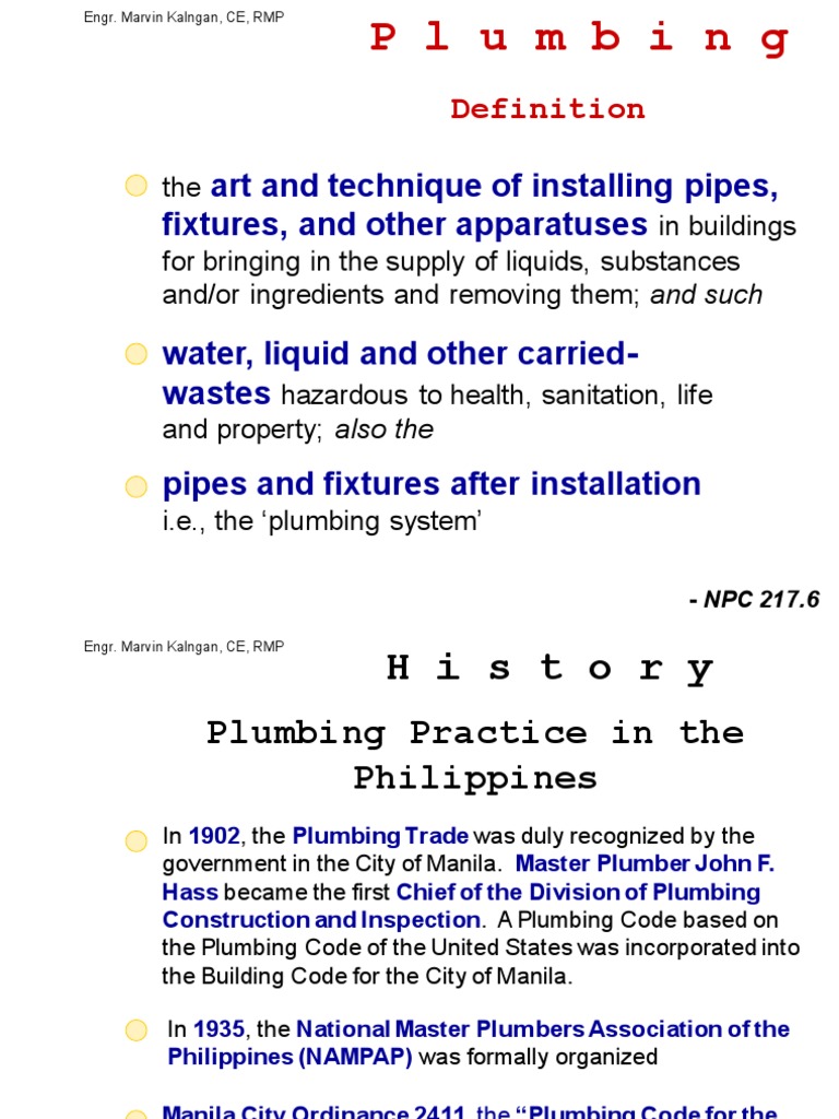 Master Plumber Review Material 1 | PDF | Water Purification | Pump