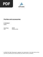 N87 Ferrite Material Datasheet | PDF | Inductance | Inductor