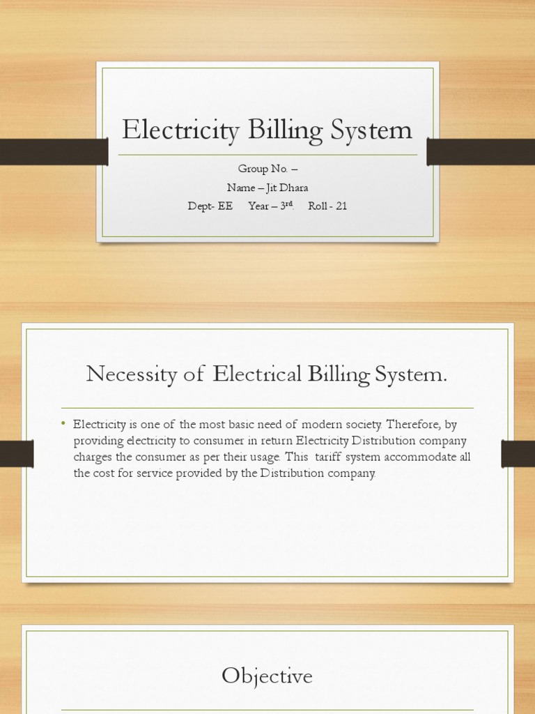 Electricity Billing System | PDF | Computers