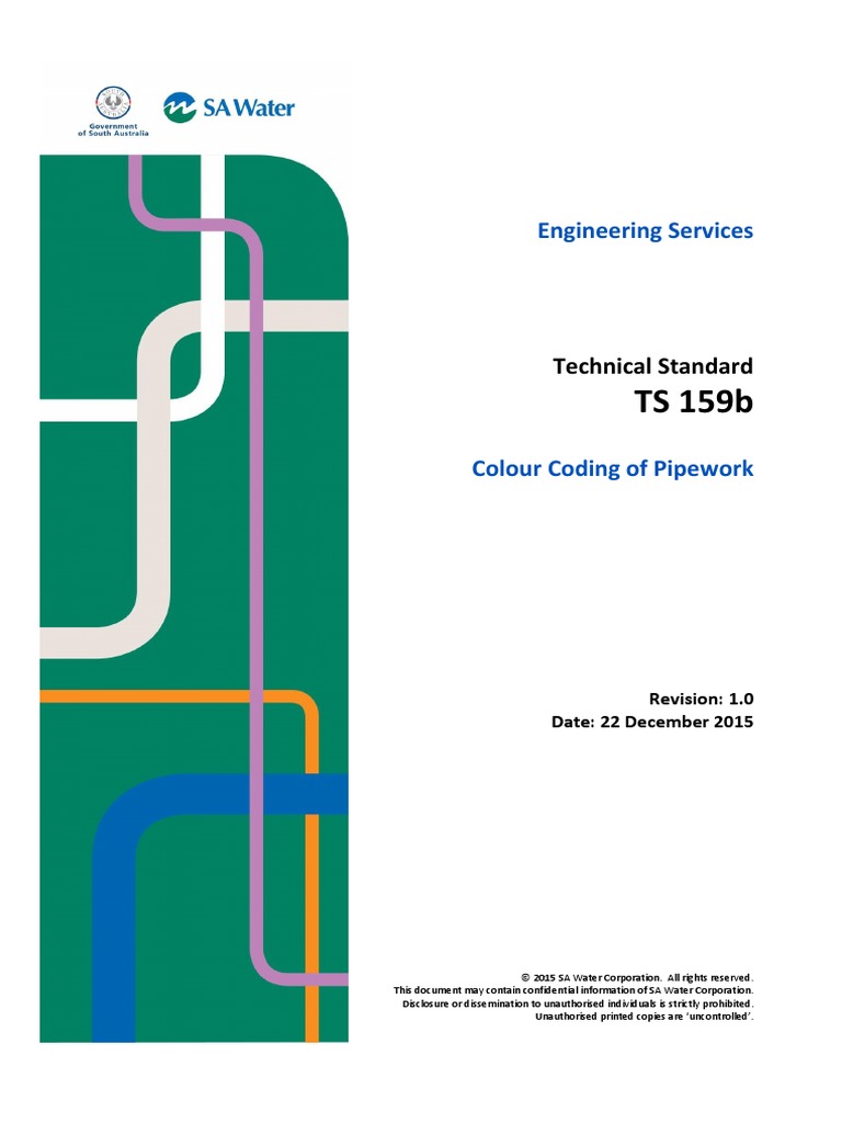 Colour Coding of pipes-SA | PDF | Sewage Treatment | Water Treatment