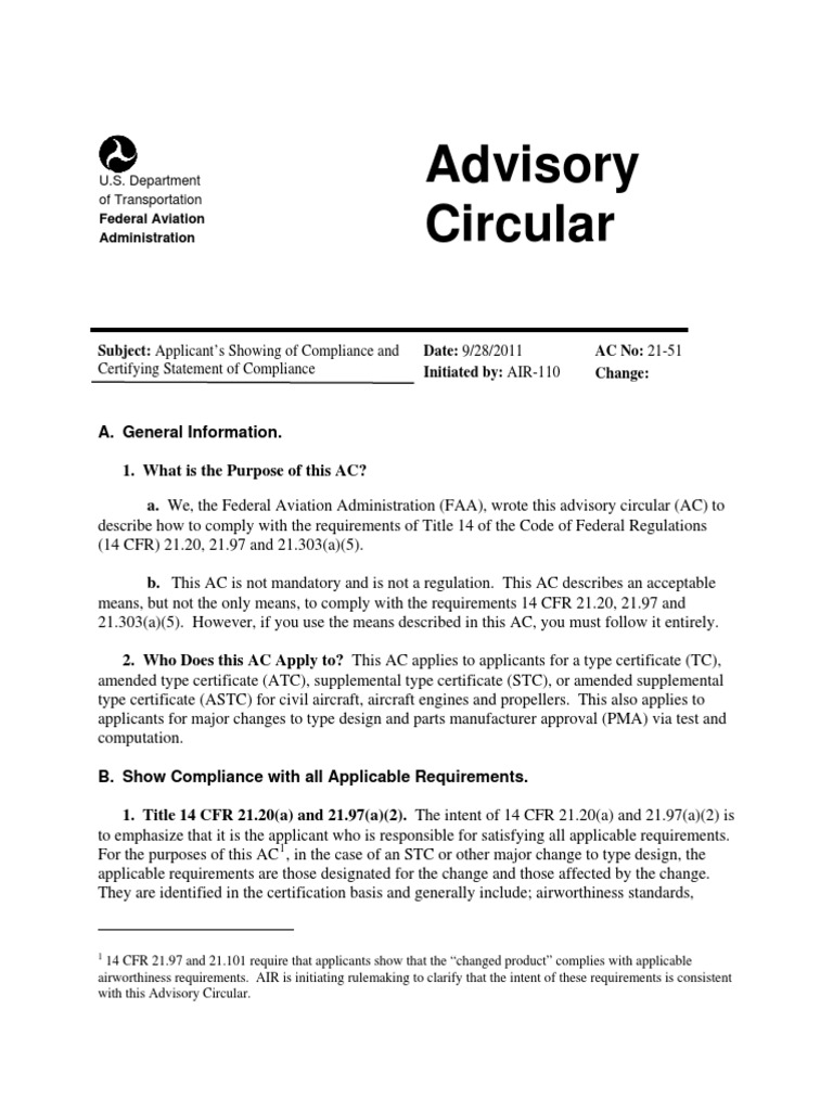 Advisory Circular: Federal Aviation Administration | PDF | Aerospace ...