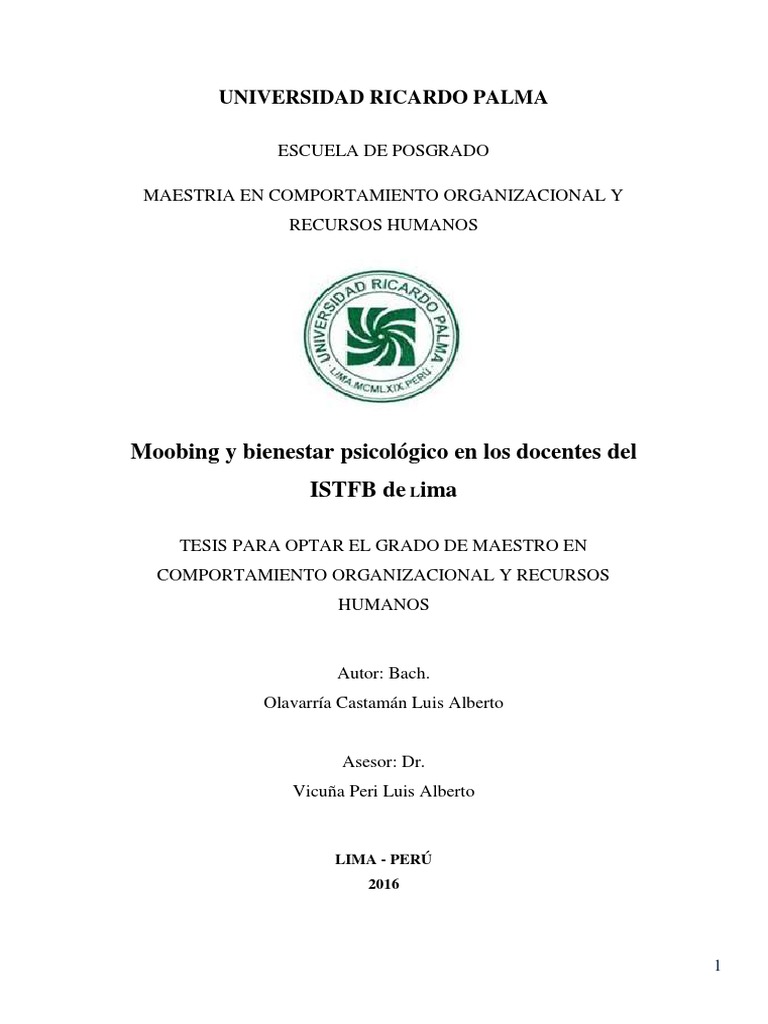 Moobing PDF | PDF | Bienestar | Sicología