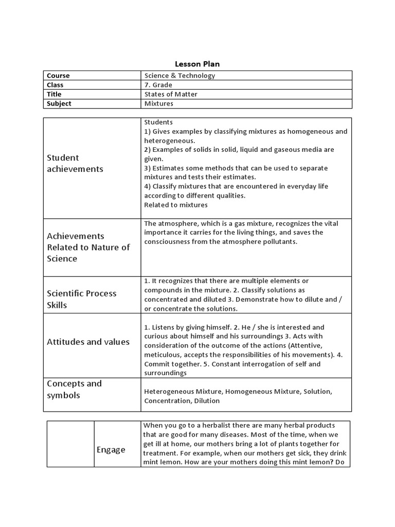 Mixtures: Homogeneous vs. Heterogeneous | PDF | Homogeneity And ...