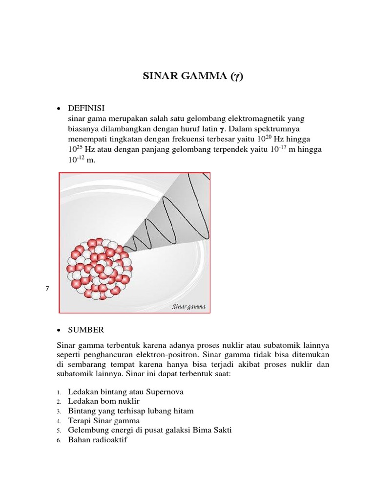 Sinar Gamma | PDF