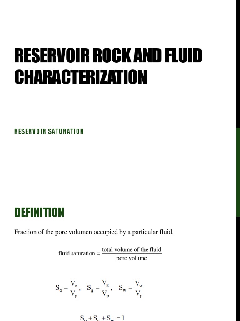 Reservoir Rock and Fluid Characterization | PDF | Petroleum Reservoir ...
