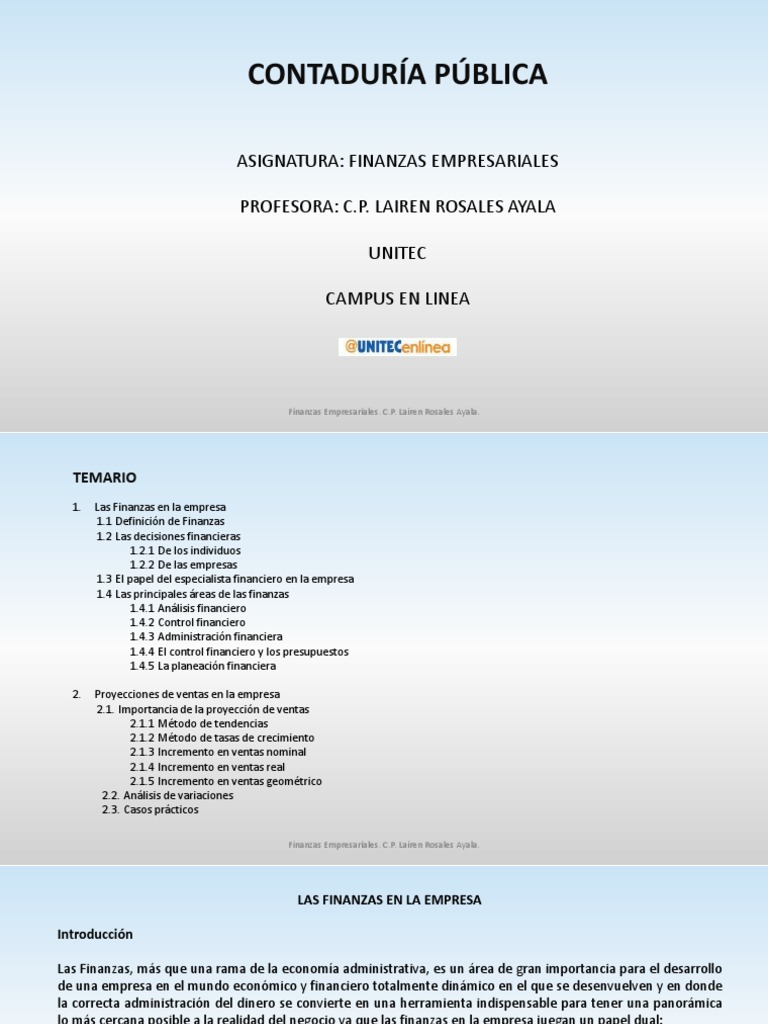 Finanzas Empresariales S1 Pdf Presupuesto Inflación