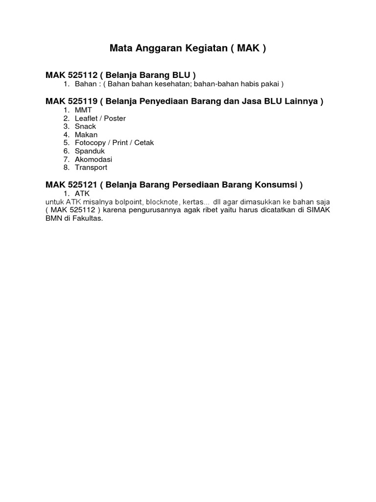 Format Rancangan Anggaran Biaya | PDF