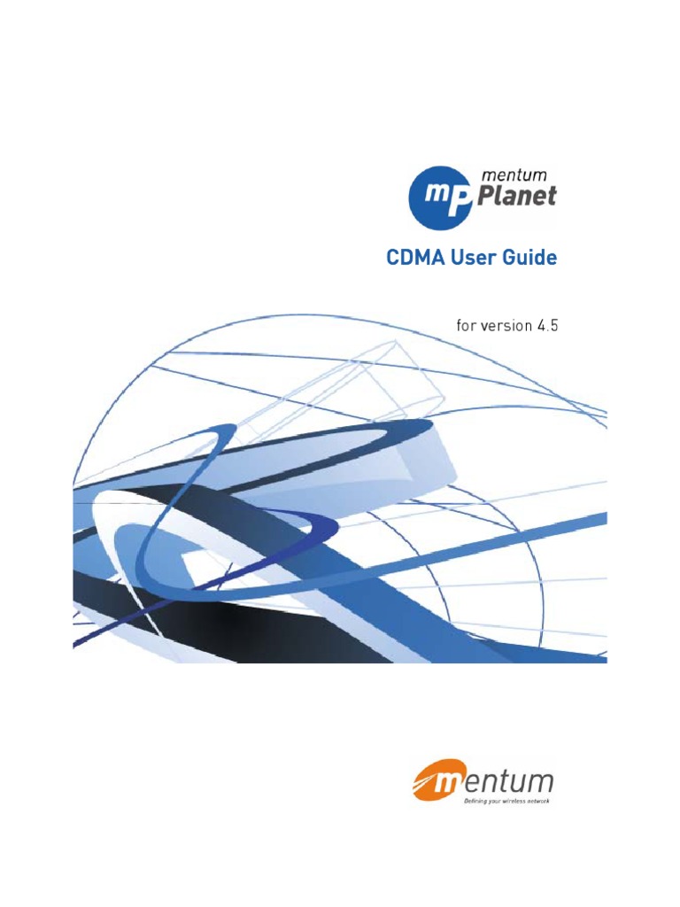Planet Mentum CDMA User Guide | PDF | High Speed Packet Access | Radio Resource Management