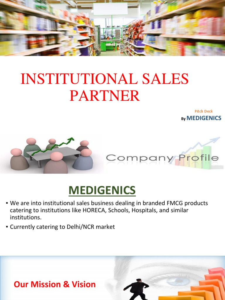 Institutional Sales Presentation | PDF | Digital Marketing | Marketing