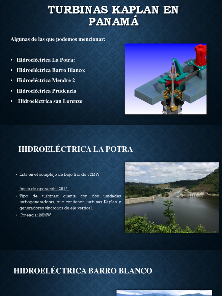 Turbinas Kaplan en Panamá Jabari Wood | PDF | Hidroelectricidad ...