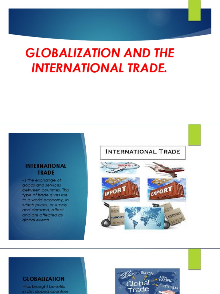 3 Globalization and The International Trade | PDF | Globalization ...