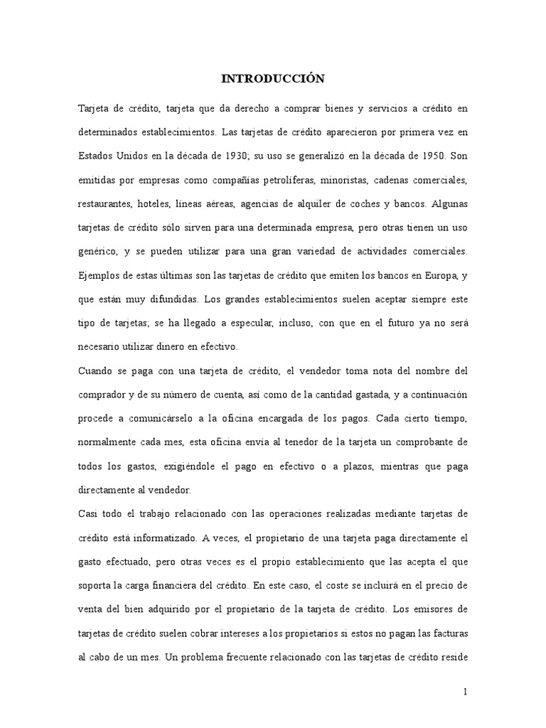 Tarjetas de Crédito: Funcionamiento y Partes | PDF | Tarjeta de crédito ...