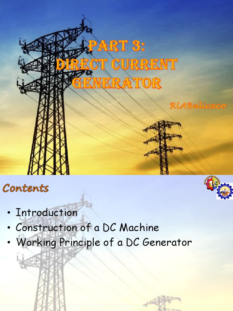 (Part 3) DC Generator | PDF | Electric Motor | Electricity