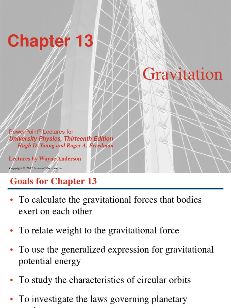 Gravitation: Powerpoint Lectures For | PDF | Apsis | Orbit