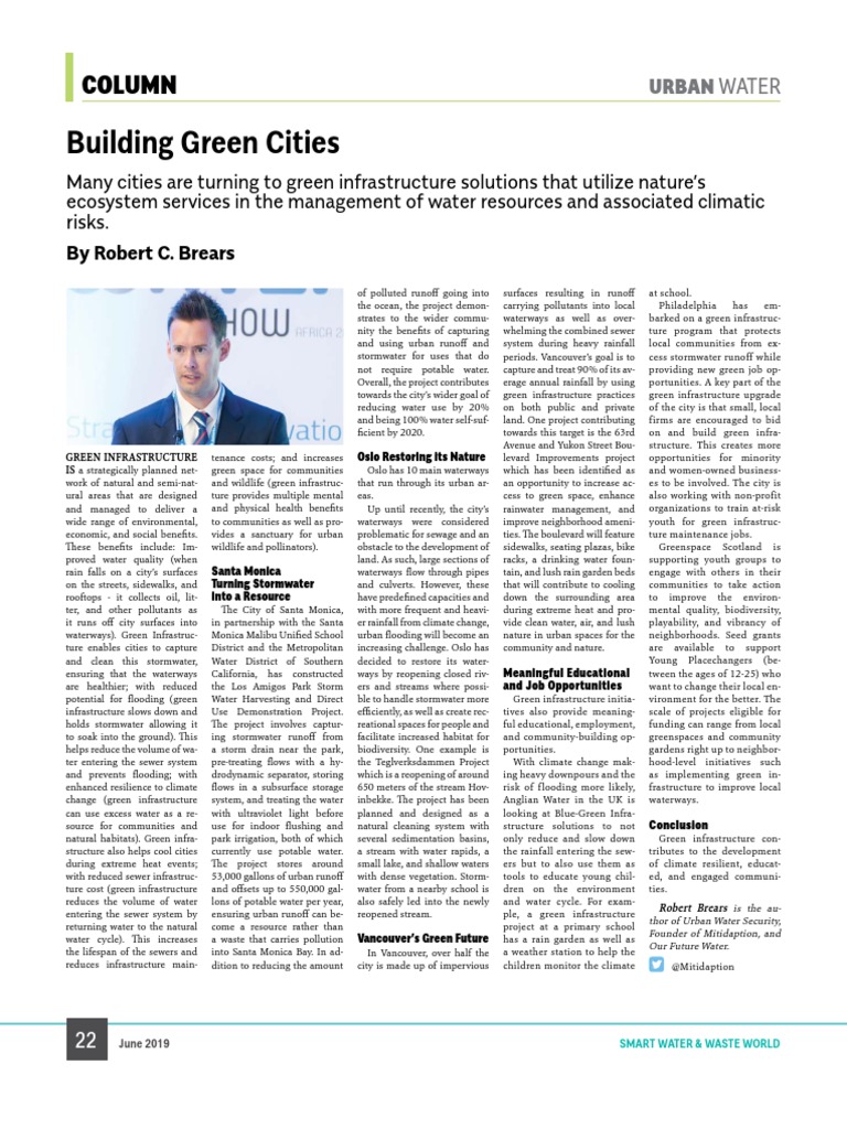 Building Green Cities | PDF | Green Infrastructure | Stormwater