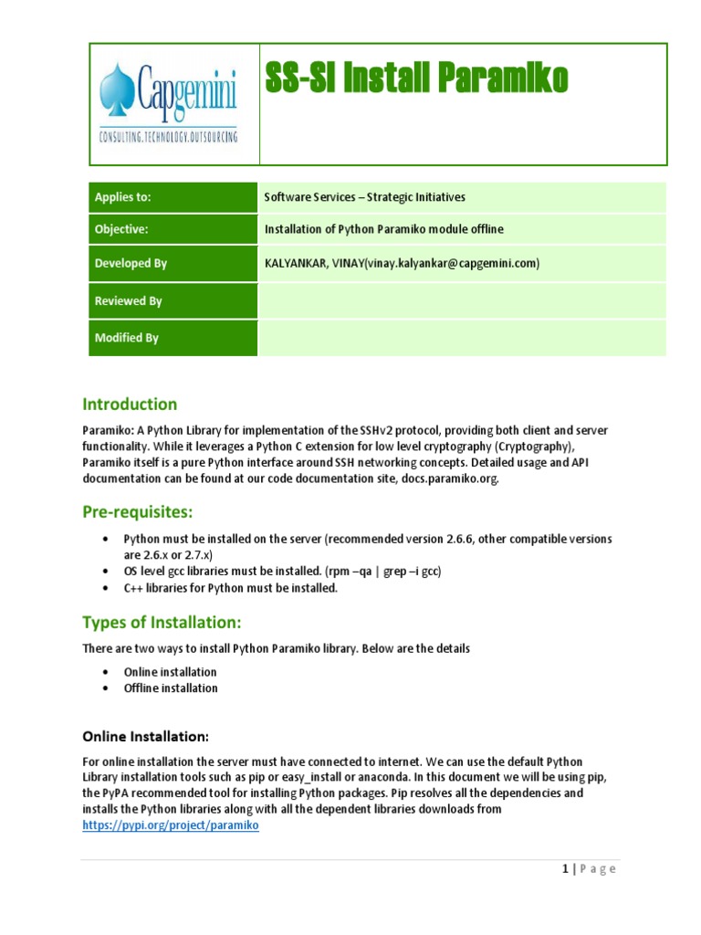 Install Python Paramiko Pdf Library Computing Application Programming Interface