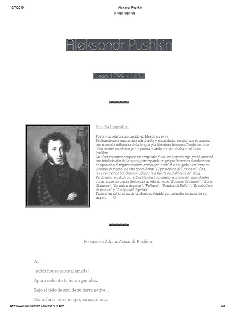 Poemas en Ruso | PDF | Arte | Clásicos