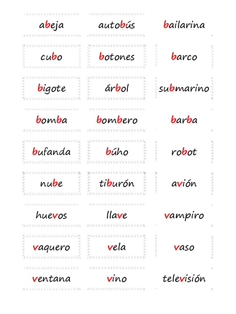 Palabras B-V | PDF