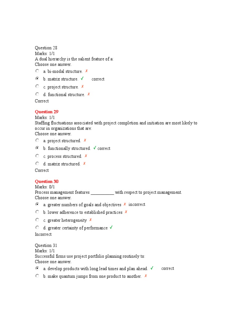 Project Management Quiz Pg9 | PDF