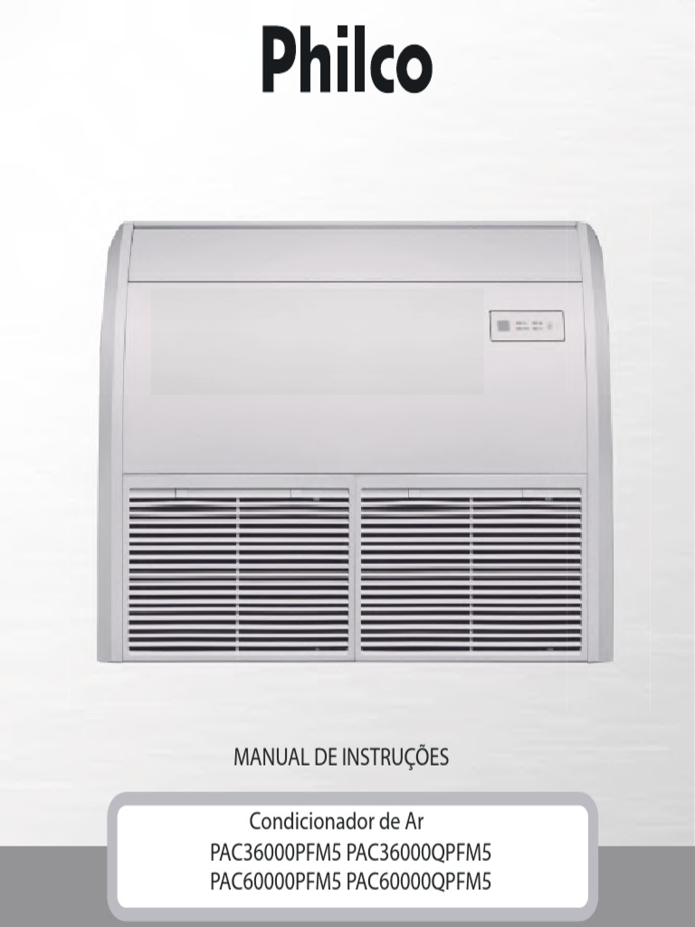 Manual de instruções para condicionador de ar Philco | PDF | Ar ...