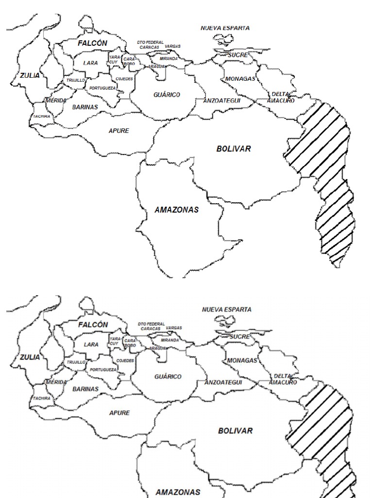 Croquis Mapa de Vzla y Sus Estados | PDF
