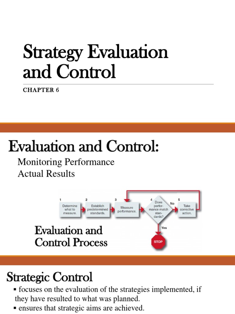 Chapter 6 - Strategy Evaluation and Control | PDF | Evaluation ...