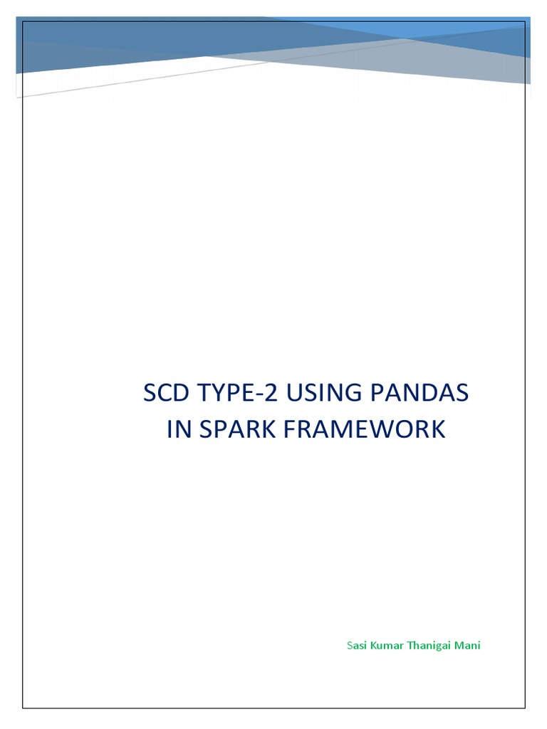 SCD Typ2 in Databricks Azure | PDF | Apache Spark | Software Development