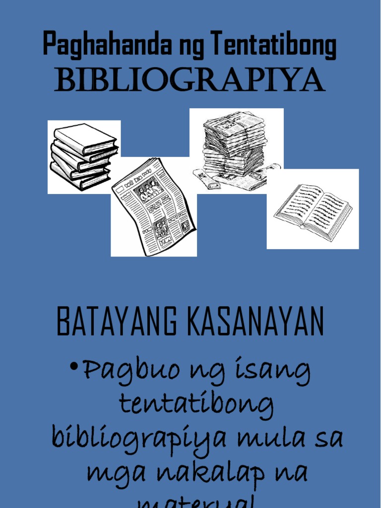 Paghahanda NG Tentatibong Bibliograpiya | PDF