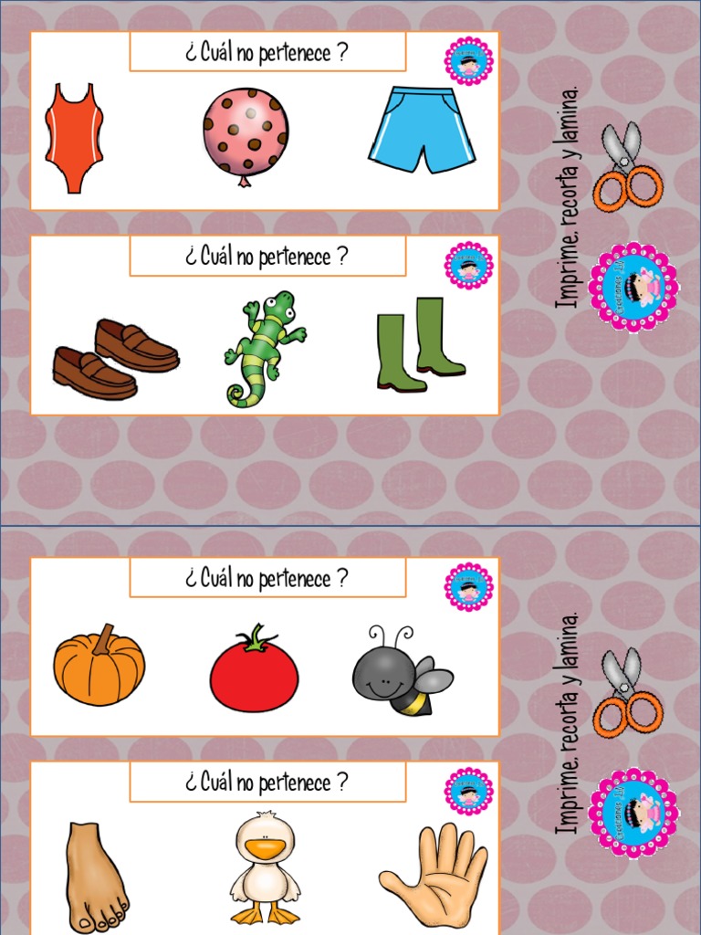 Cual No Pertenece Simple PDF | PDF