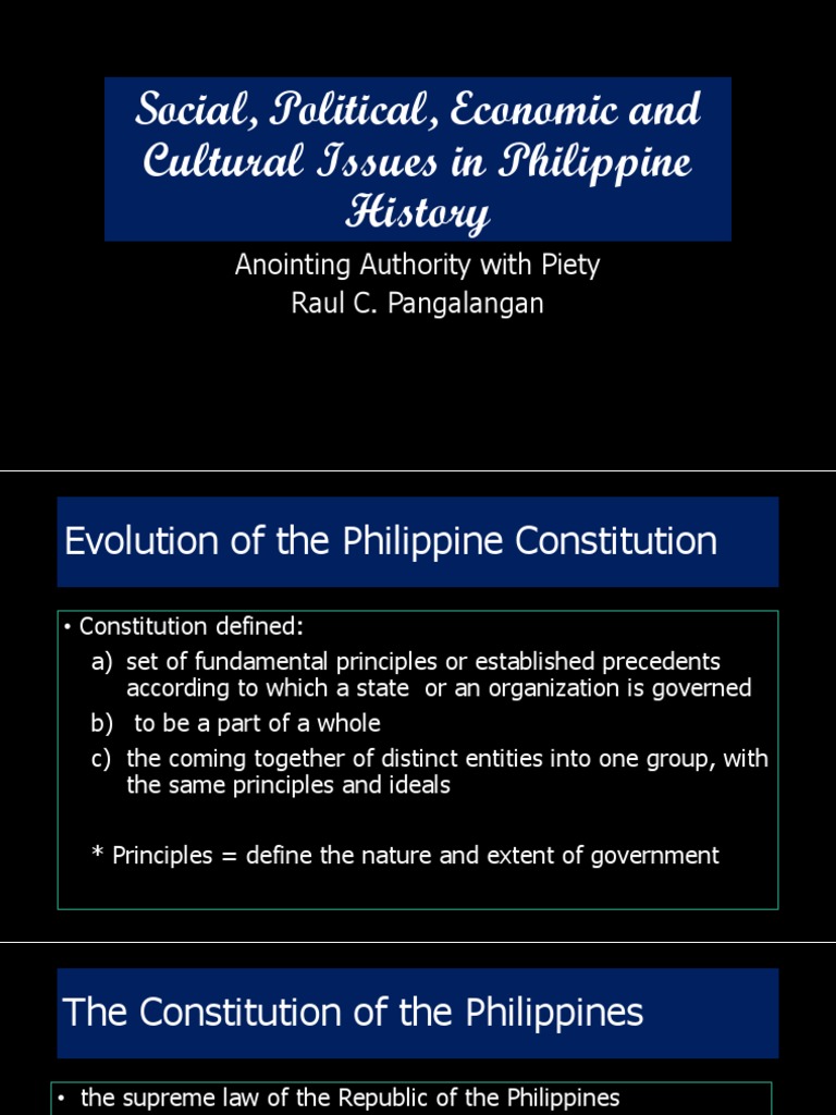 Social Political Economic and Cultural Issues | PDF | Presidents Of The ...