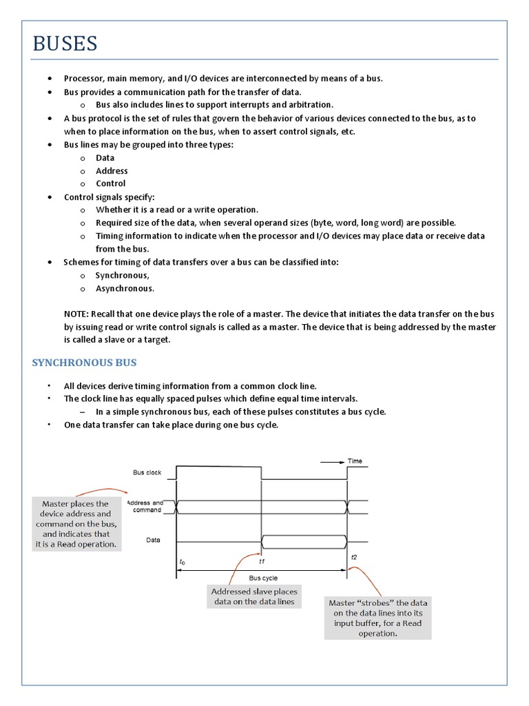 Buses | PDF | Central Processing Unit | Input/Output