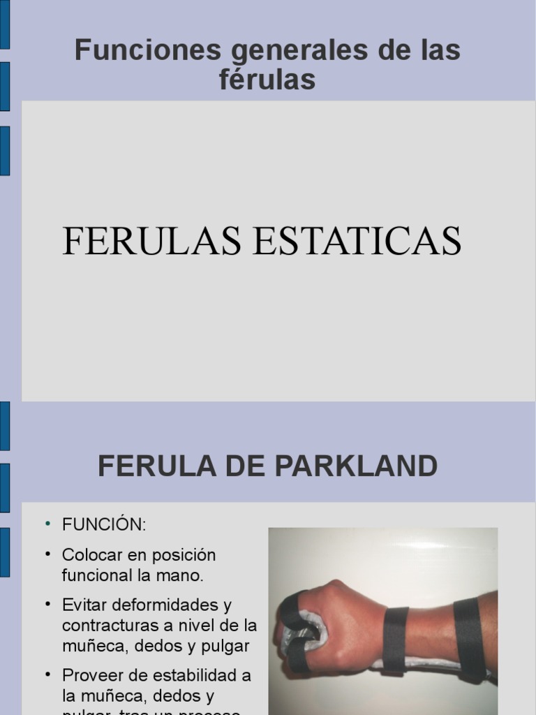 Ferulas de Miembro Superior | PDF | Mano | Sistema musculoesquelético