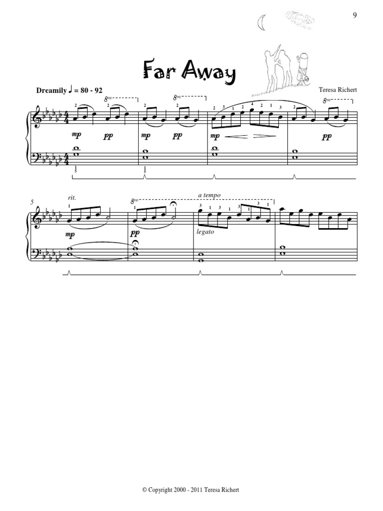 Far Away Piano Sheet | PDF
