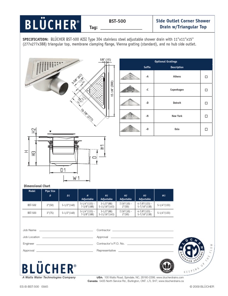 BST-500 Specification Sheet | PDF
