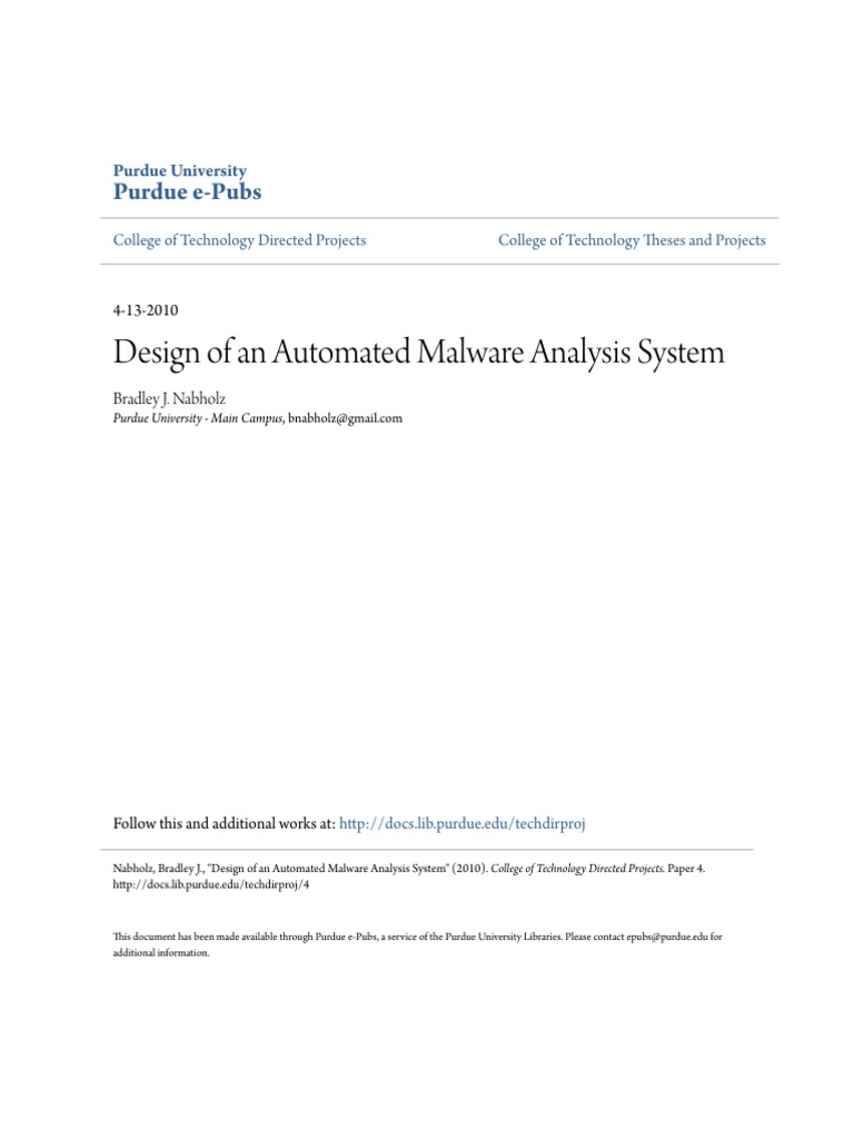 SRS For Malware Detection Project | Download Free PDF | Antivirus Software | Malware