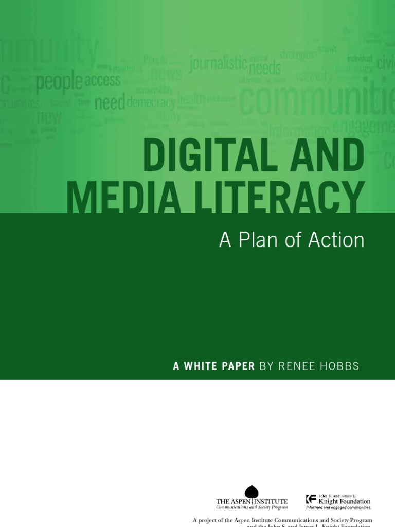 Digital and Media Literacy: A Plan of Action | PDF | Mass Media | Literacy